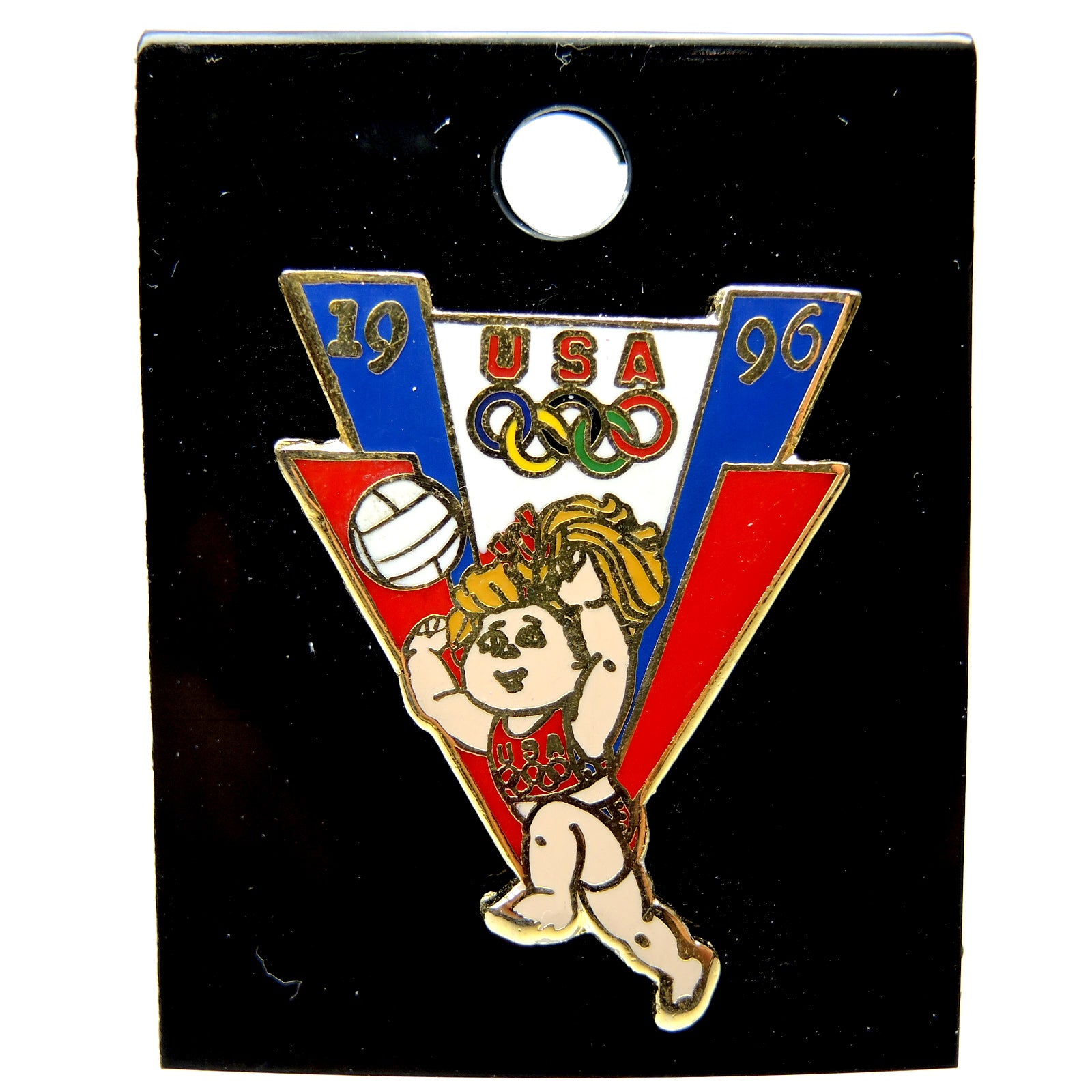 Atlanta 1996 Summer Olympic Games Cabbage Patch Kids Volleyball Lapel ...
