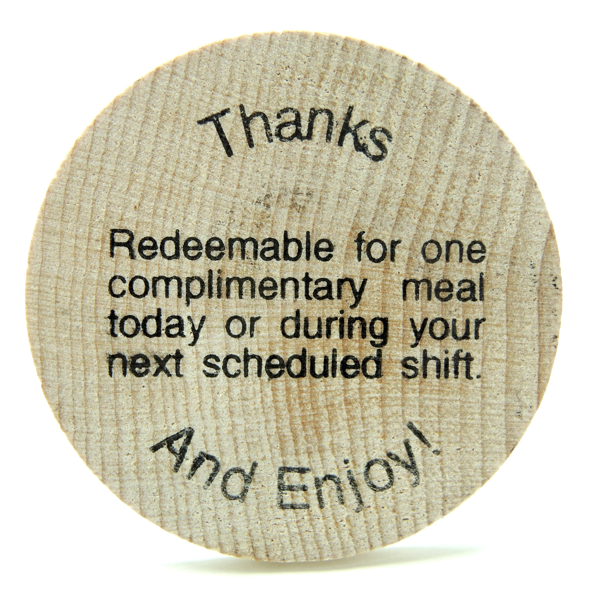 McDonald's Wooden Nickel ~ Spirit and Teamwork – Fazoom